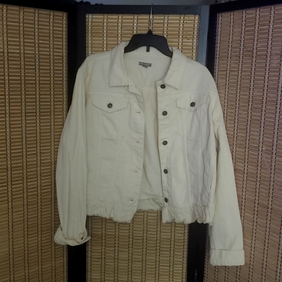 Falls Creek | Jackets & Coats | Cream Colored Denim Jacket | Poshmark